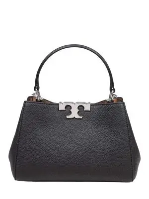 Tory Burch Eleanor Pebbled Mini Satchel Bag - Black