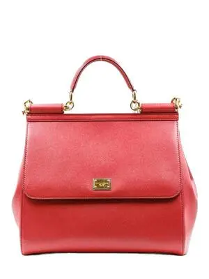 Dolce & Gabbana Logo Detail Handbag - Red