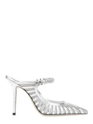 JIMMY CHOO Bing 100 Embellished Pumps - Silver