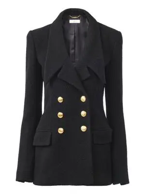 CHLOÉ Chloé Double-Breasted Textured Blazer