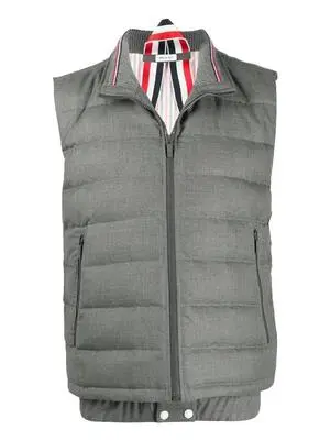 Thom Browne Down-filled Ski Vest - Medium Gray