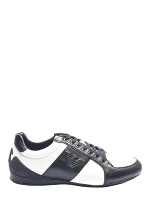 Emporio Armani Logo Lace-up Sneakers - Black