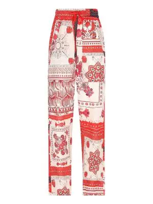 Isabel Marant Étoile All-over Graphic Drawstring Trousers - Pink