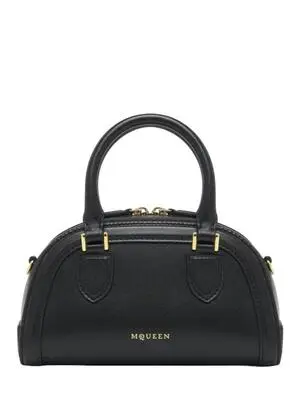Alexander McQueen Mini Birdee Boston Tote Bag - Black/gold