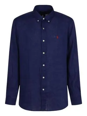 Polo Ralph Lauren Embroidered Logo Long Sleeve Shirt - No