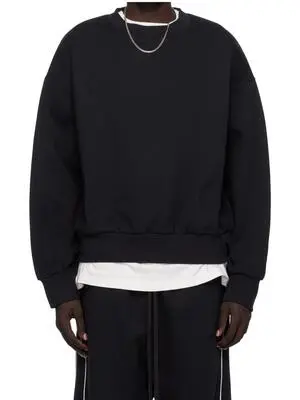 Fear Of God Logo-print Cotton Sweatshirt - Black
