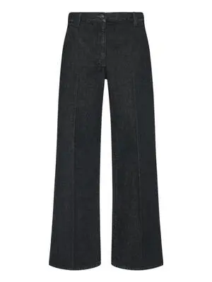 THE ROW Vita Straight Jeans - Black