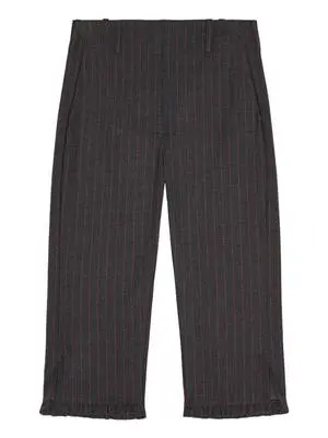 GANNI GANNI Pinstriped Capri Trousers