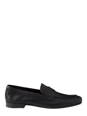 Prada Leather Loafers - Black