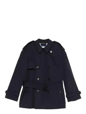 Burberry Burberry Button Belted Coat Black