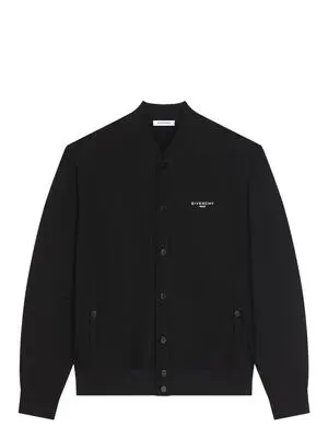 Givenchy Embroidered Logo Button-up Jacket - Black