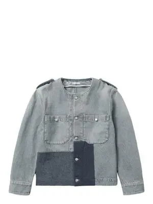 1989 STUDIO Panelled Denim Jacket - Light Blue
