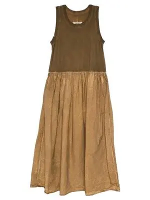UMA WANG Sleeveless Round Neck Dress - Brown
