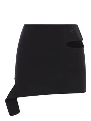 COURREGES Knit Mini Skirt - Black