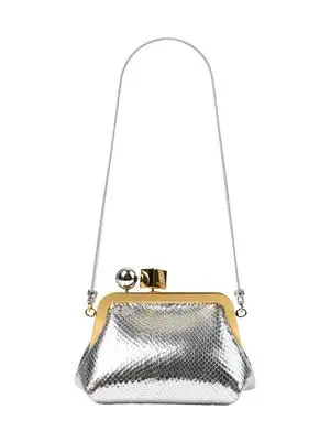 Jacquemus The Berlingot Small Clasp Clutch - Silver