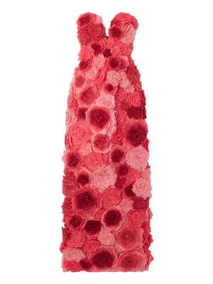 Erdem Embellished Off-the-shoulder Gown - Red