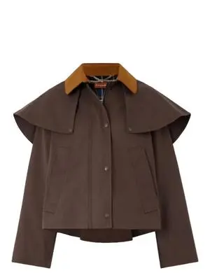 ALTUZARRA Altuzarra Suede Trimmed Cotton Canvas Jacket