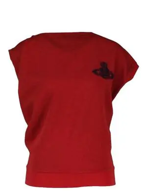 VIVIENNE WESTWOOD Asymmetric Logo Top - Red