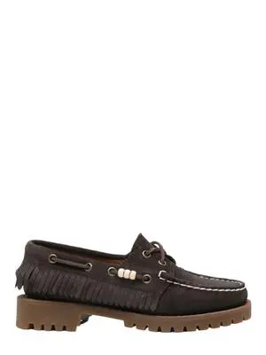 SEBAGO Round Toe Flat With Tassel Detailing - Brown