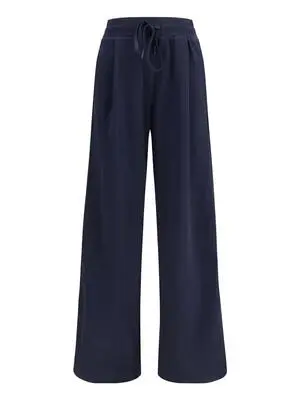 Max Mara Perdoni Drawstring Wide Leg Trousers - Black