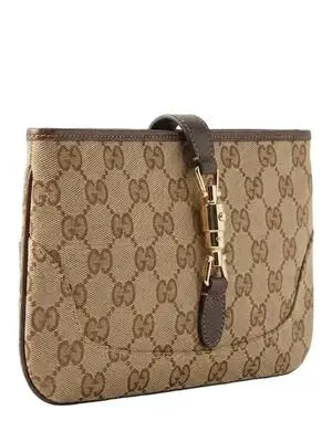 Gucci Jackie Small Pouch - Sand And Dark Brown