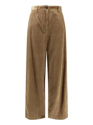 Miu Miu Corduroy Wide Leg Pants - Brown