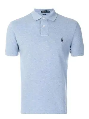 Polo Ralph Lauren Logo Embroidered Polo Shirt - Blue