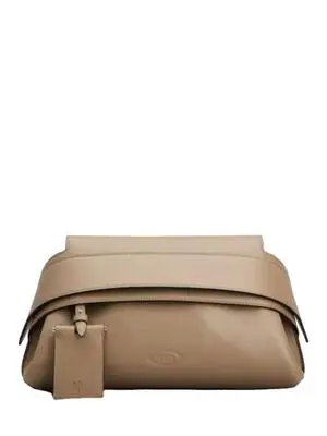 TOD'S Wave Clutch - Beige