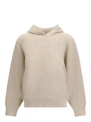 BRUNELLO CUCINELLI Brunello Cucinelli Long Sleeve Hooded Knit Sweater