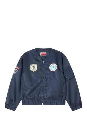 Kenzo Bomber Jacket With Embellishments - Navy Blue