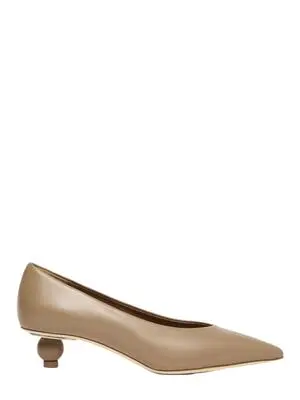 Max Mara Pointed-toe High Heels With Spherical Heel - Mud