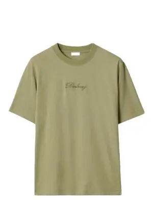 Burberry Logo Embroidered Crewneck T-shirt - Gladgren