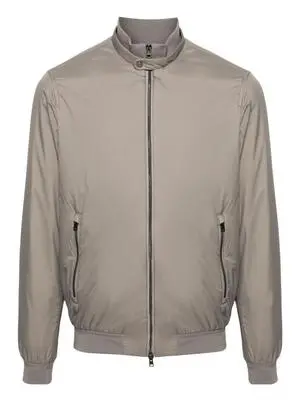 Herno Herno Zip-Up Bomber Jacket Nude