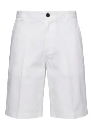Gucci Cotton Poplin Shorts With Webbing Detail - White
