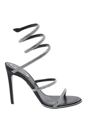 Rene Caovilla Embellished Stiletto Heeled Sandals - Black