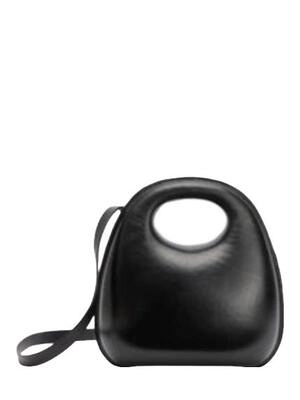 LEMAIRE Egg Leather Bag - Black