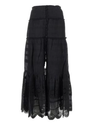 Isabel Marant Étoile Paoline Floral Lace Maxi Skirt - Black