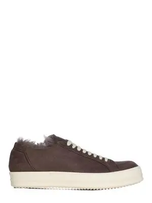 Rick Owens Minimal Vintage Lace-up Sneakers - Brown