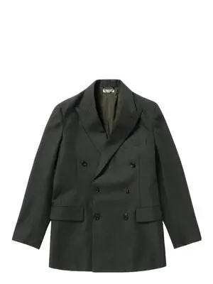 1989 STUDIO Double-breasted Tailored Blazer - Dark Green