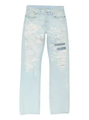 Acne Studios Distressed Straight-leg Jeans - White