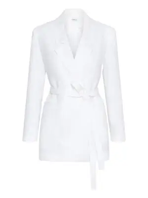 Marella Linen Blazer - Optical White