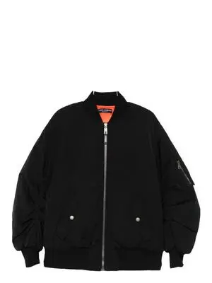 Dolce & Gabbana Oversized Zip-up Bomber Jacket - Black
