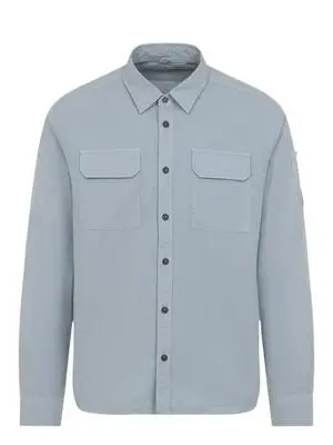 C.P. COMPANY Long-sleeved Button-up Shirt - Gray
