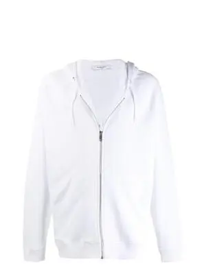 Givenchy Rainbow Logo-print Zipped Hoodie - White