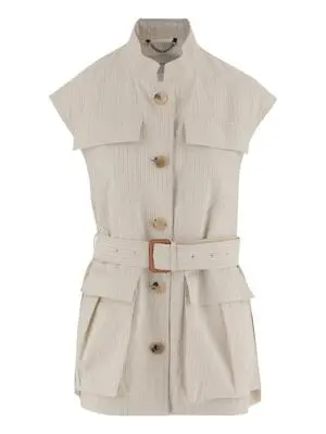 Dries Van Noten Belted Jacket - Nude