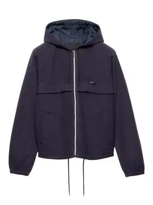 Prada Zipped Hooded Jacket - Navy Blue