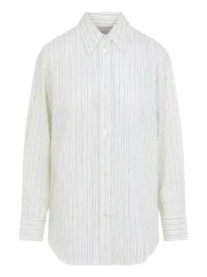 STUDIO NICHOLSON STUDIO NICHOLSON Rouen Striped Sheer Shirt