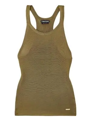 TOM FORD Knitted Silk Vest - Green