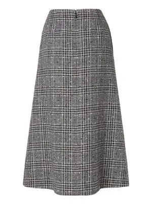 FENDI Fendi Checked Tweed Midi Skirt