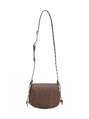 Etro Paisley Printed Crossbody Bag - Brown